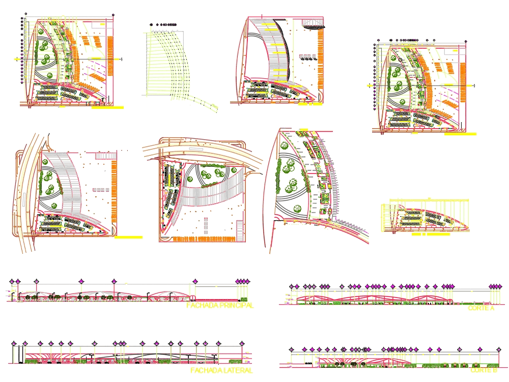 Bushaltestelle in AutoCAD | CAD Download (4.17 MB) | Bibliocad