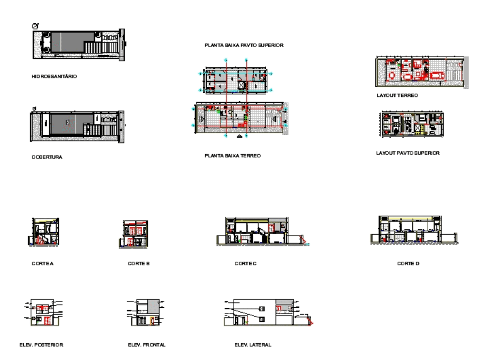 Residential house in AutoCAD | CAD download (4.17 MB) | Bibliocad