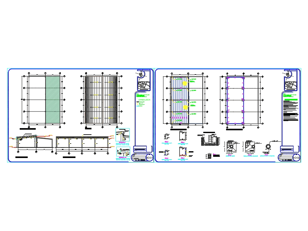 Armazém De Estrutura Metálica Em Autocad Cad 504 04 Kb Bibliocad