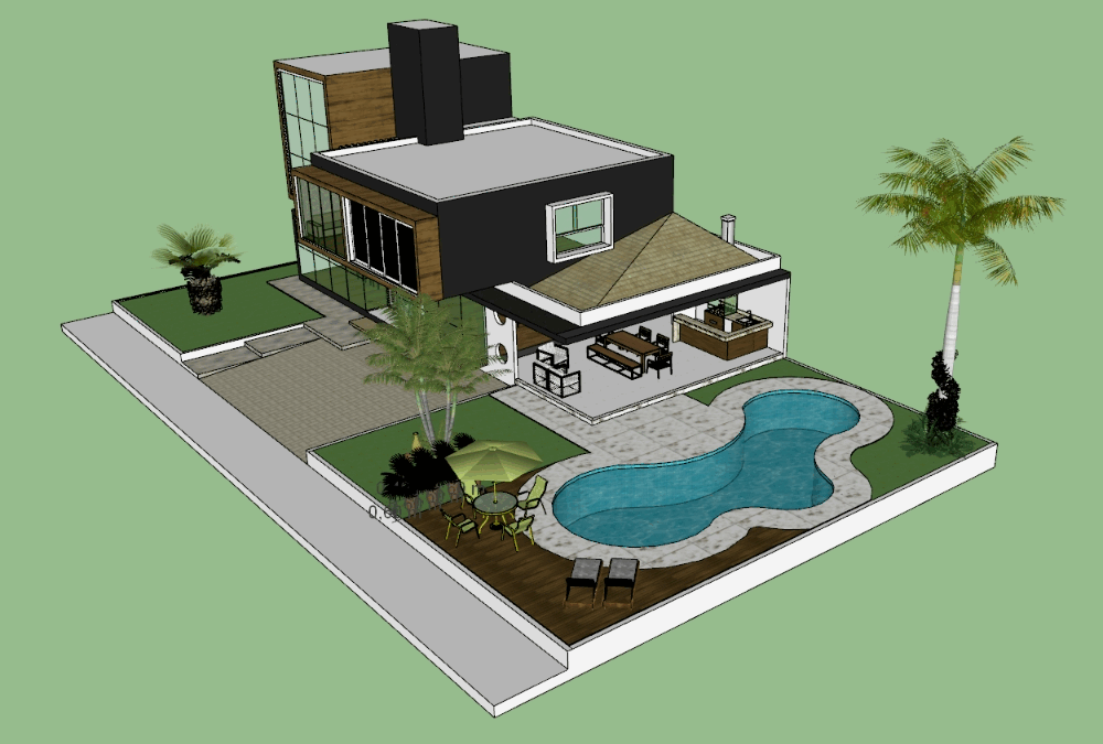 Suite beach house or field in SKP | CAD (21.43 MB) | Bibliocad