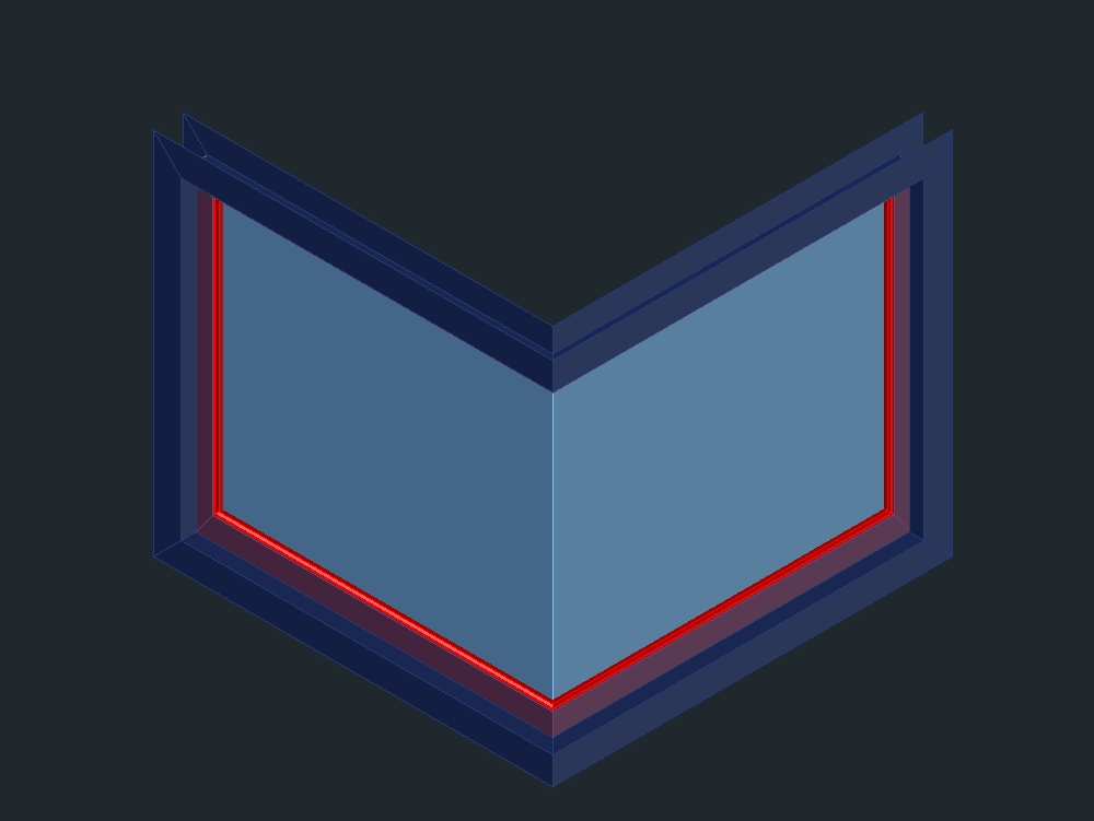 Corner window in AutoCAD | CAD download (11.7 KB) | Bibliocad