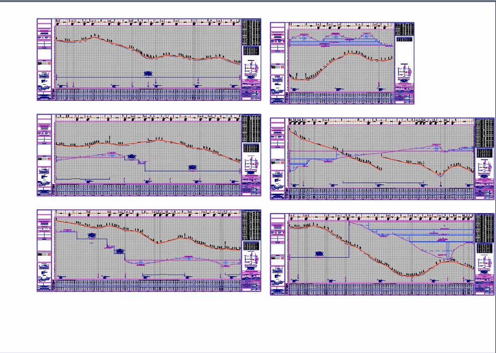 Road profile in AutoCAD | CAD download (875.39 KB) | Bibliocad