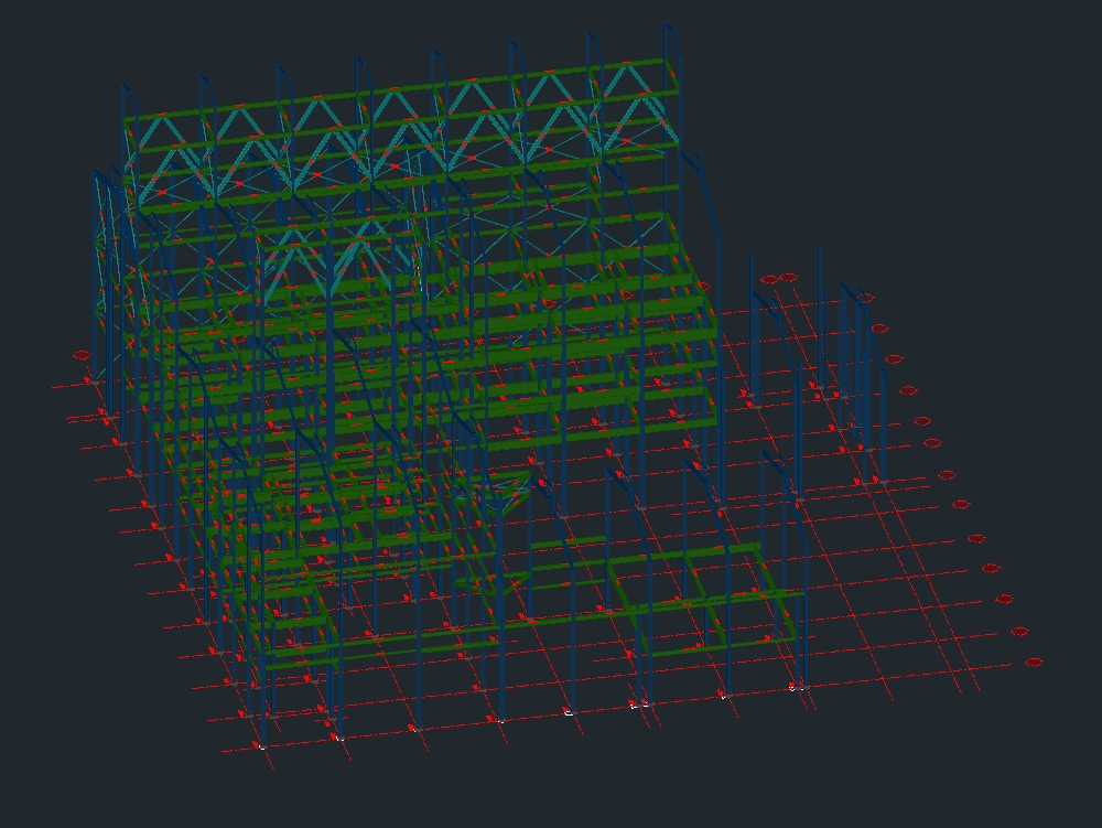 Factory structure in AutoCAD | CAD download (3.55 MB) | Bibliocad