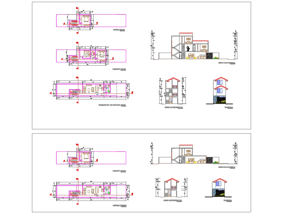 Educational institution in AutoCAD | CAD download (3.07 MB) | Bibliocad