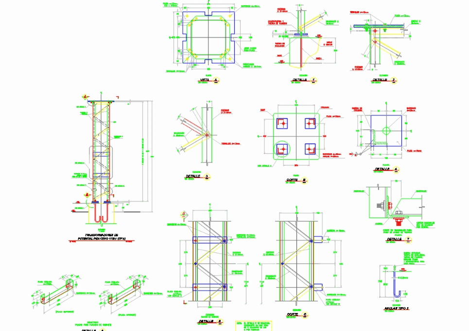 Trabes menores en AutoCAD | Descargar CAD (940.75 KB) | Bibliocad