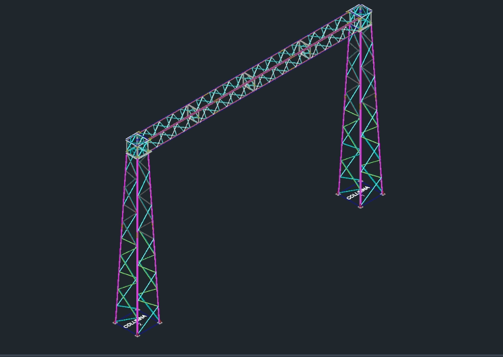 Porticos 220kv - se en AutoCAD | Descargar CAD (467.63 KB) | Bibliocad