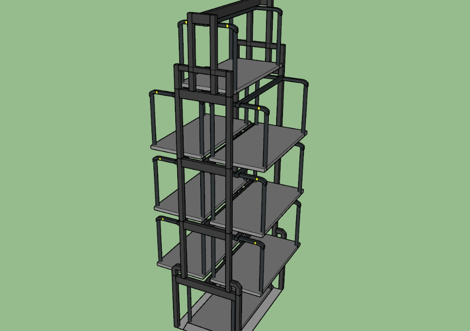 Vertical parkboards in SKP | CAD download (156.41 KB) | Bibliocad