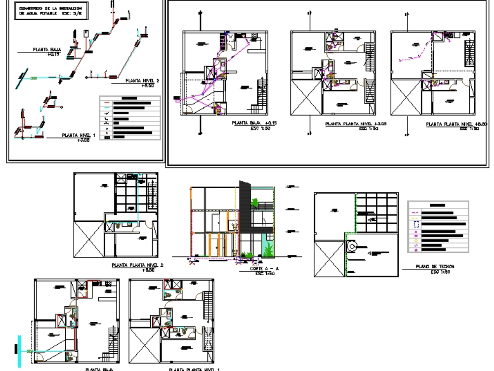 Installation Sheets In AutoCAD CAD Download 799 01 KB Bibliocad