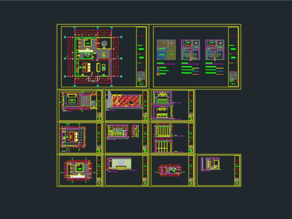 Single department in AutoCAD | CAD download (#117820) | Bibliocad