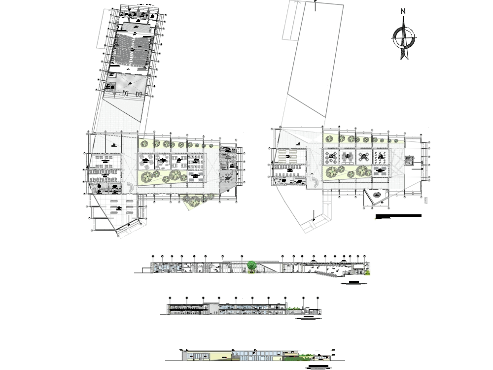 Centro cultural en AutoCAD | Descargar CAD (4.34 MB) | Bibliocad