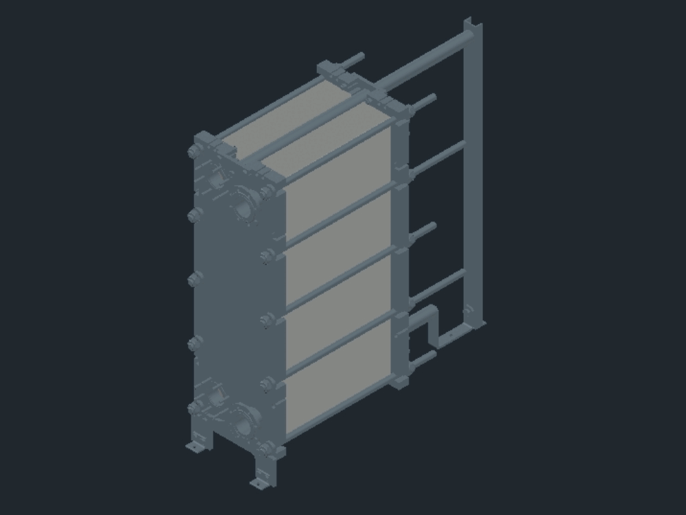 Heat exchanger in AutoCAD | CAD download (2.05 MB) | Bibliocad