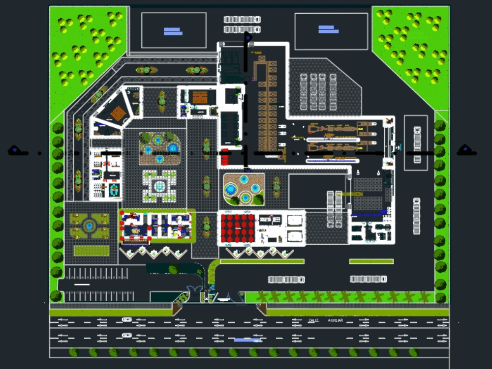 Industrial plant in AutoCAD | CAD download (5.36 MB) | Bibliocad