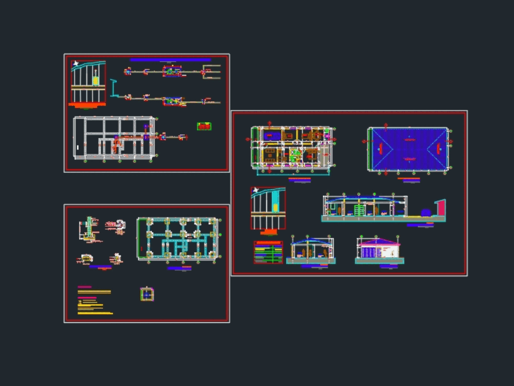 Cottage in AutoCAD | Download CAD free (704.21 KB) | Bibliocad