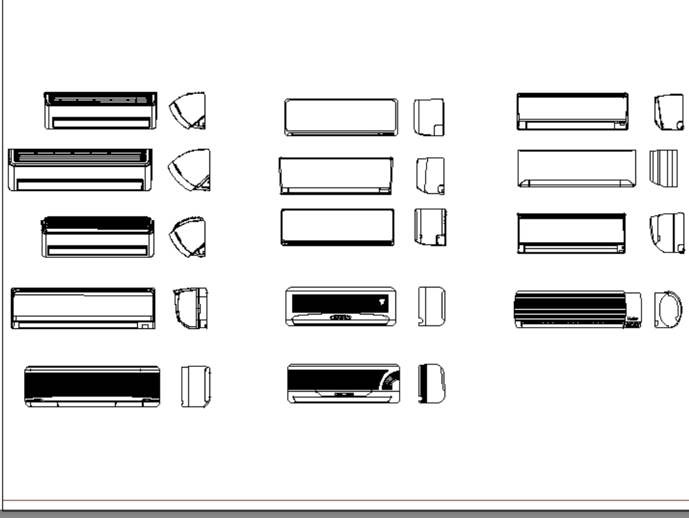 Mini Split En AutoCAD Descargar CAD 1 61 MB Bibliocad