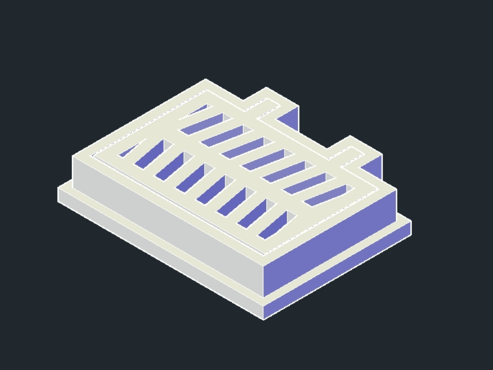 Man walkway with dimensions 60x40cm in AutoCAD | CAD (61.68 KB) | Bibliocad