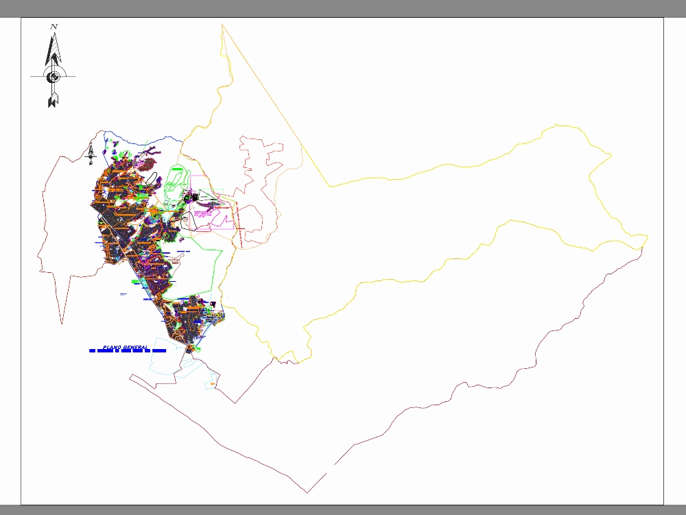 Cadastral map of villa maría del triunfo (16.44 MB) | Bibliocad