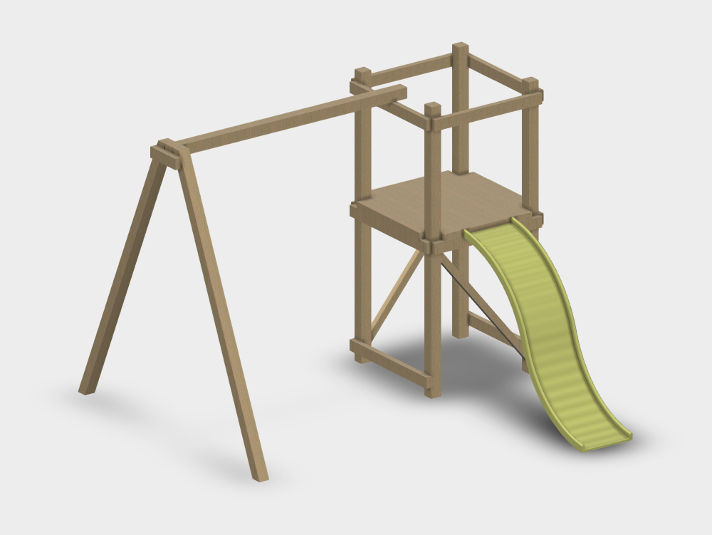 Children's play area in RFA | CAD download (696.4 KB) | Bibliocad