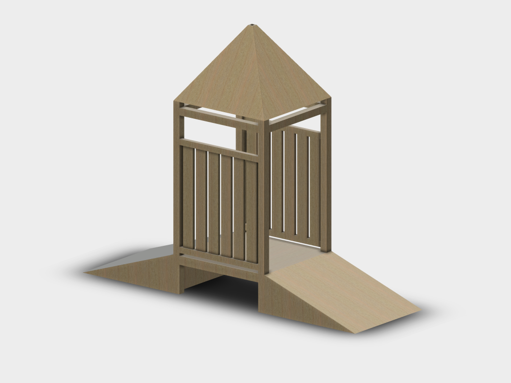 Play garden module with ramps in RFA | CAD (623.09 KB) | Bibliocad