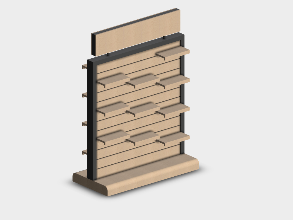 Vertical display unit for commercial use (663.18 KB) | Bibliocad