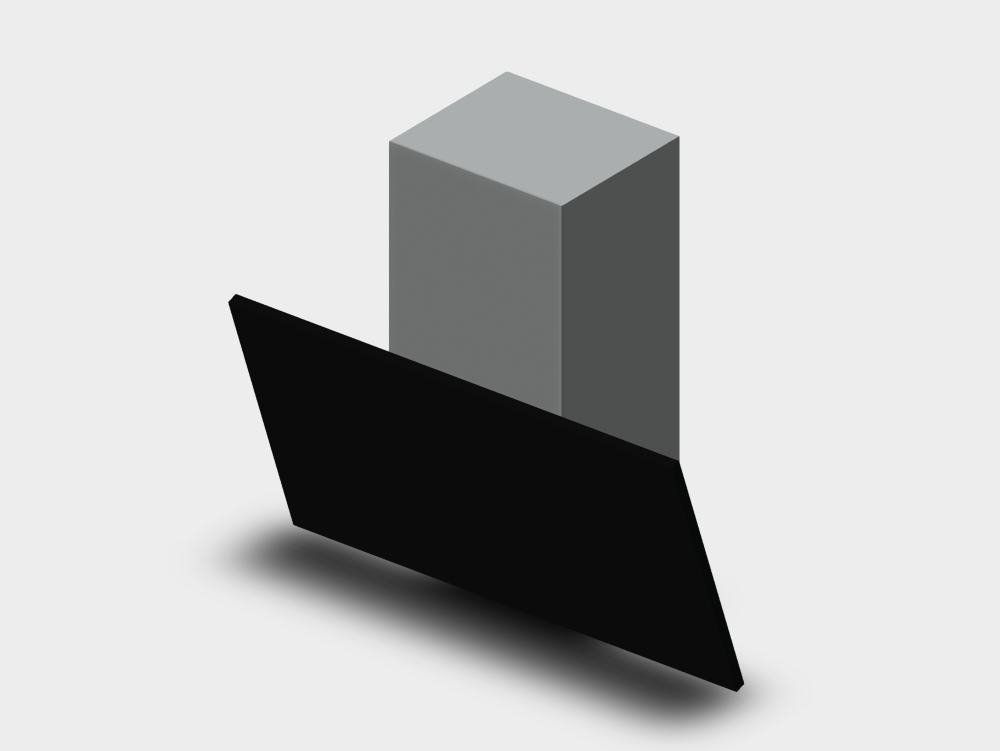 Slanted extractor hood in RFA | CAD download (342.33 KB) | Bibliocad