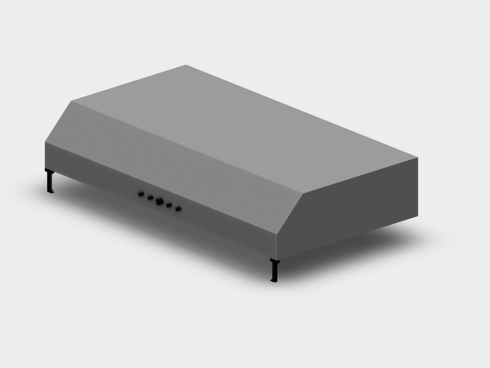 Kitchen extractor hood in RFA | CAD download (425.57 KB) | Bibliocad