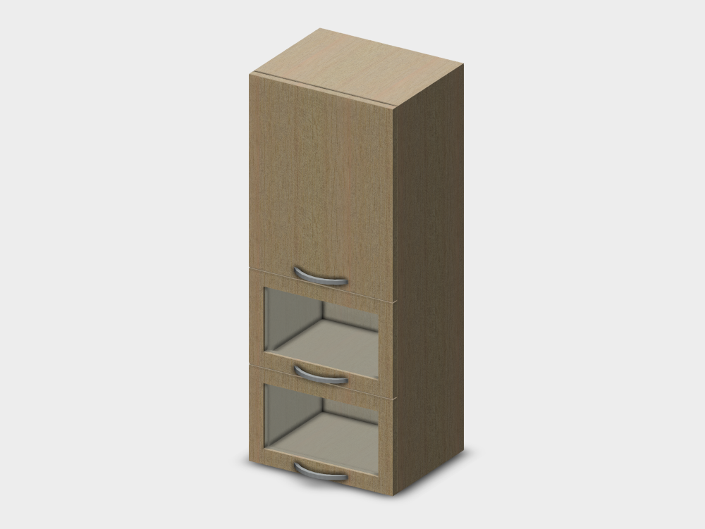 Vertical upper cabinet in RFA | CAD download (603.25 KB) | Bibliocad