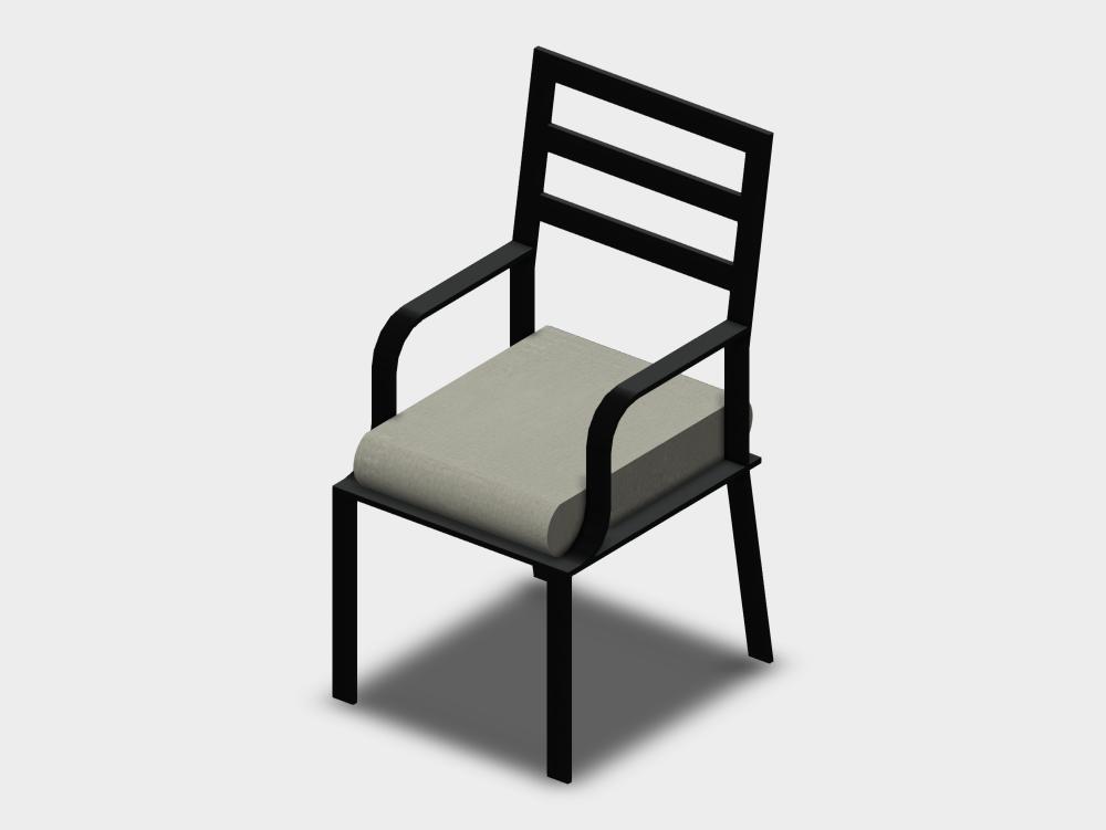 Outdoor chair in RFA | CAD download (479.84 KB) | Bibliocad