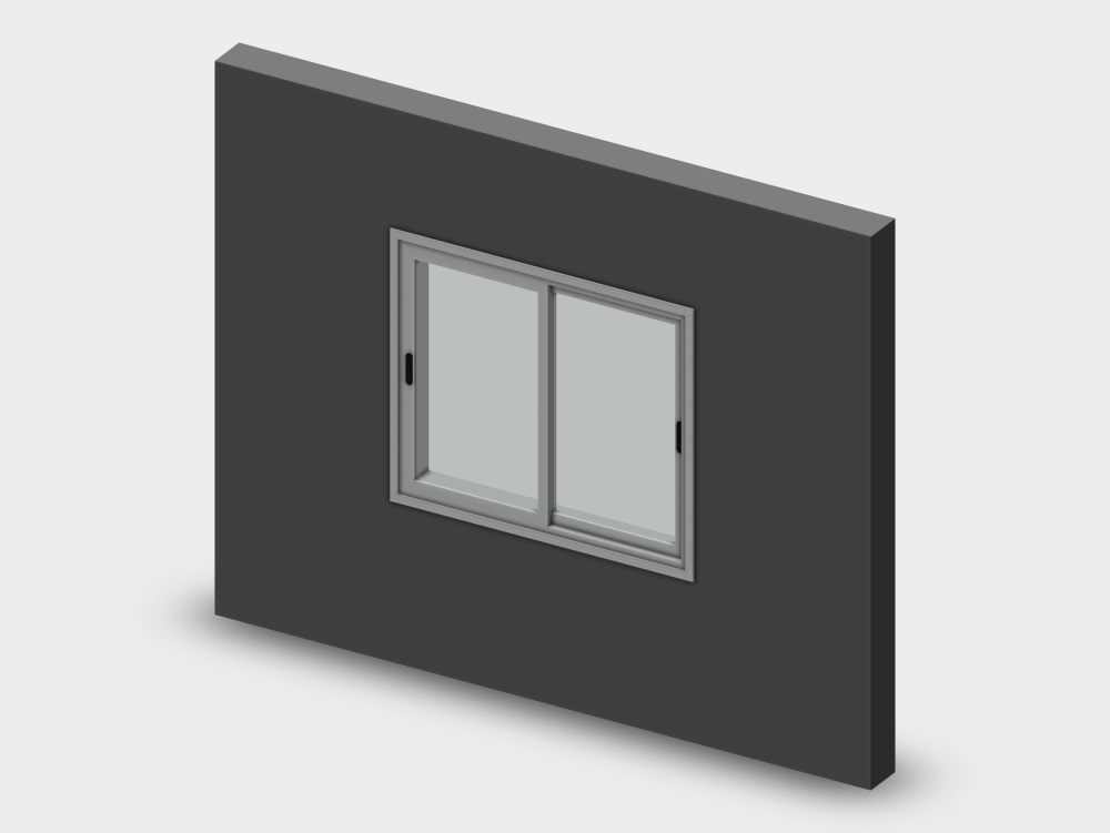 Double-leaf pvc window in RFA | CAD download (494.07 KB) | Bibliocad