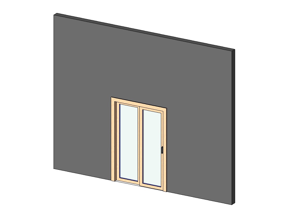 Sliding door with glass panels in RFA | CAD (487.37 KB) | Bibliocad